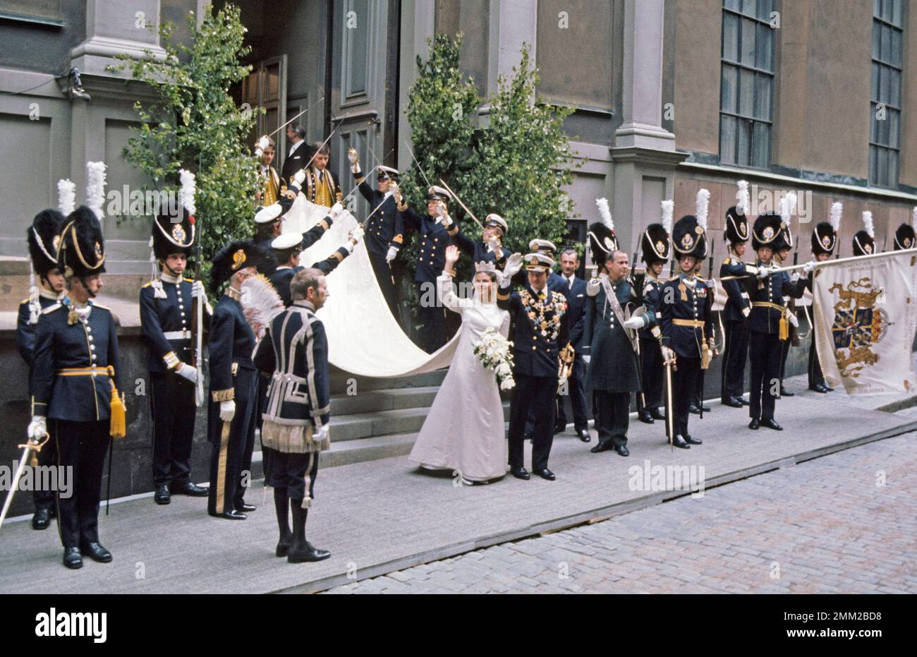Wedding of Carl XVI Gustaf and Silvia Sommerlath. Carl XVI Gustaf, King ...