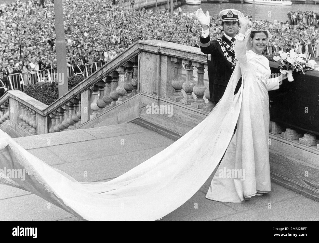 Wedding of Carl XVI Gustaf and Silvia Sommerlath. Carl XVI Gustaf, King ...
