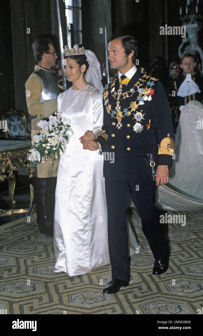 Wedding of Carl XVI Gustaf and Silvia Sommerlath. Carl XVI Gustaf, King of Sweden. Born 30 april ...