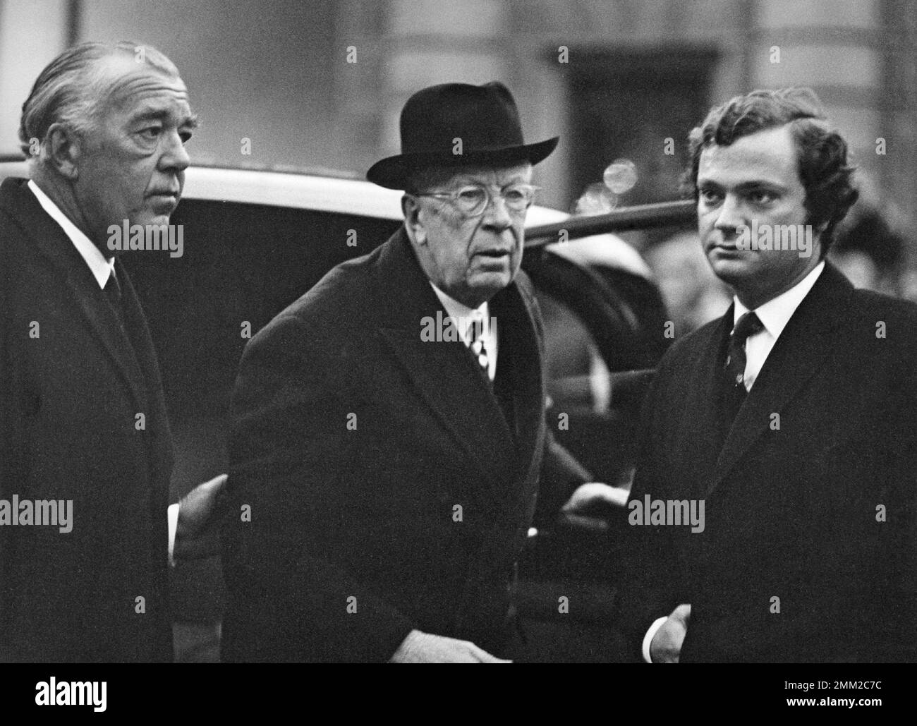 King Gustaf VI Adolf's 90th birthday 1972. King Gustaf VI Adolf with ...