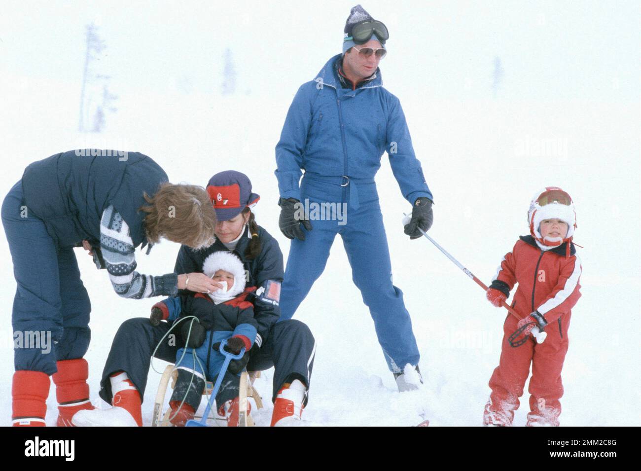The King Carl XVI Gustaf and Queen Silvia with their daughters crown ...