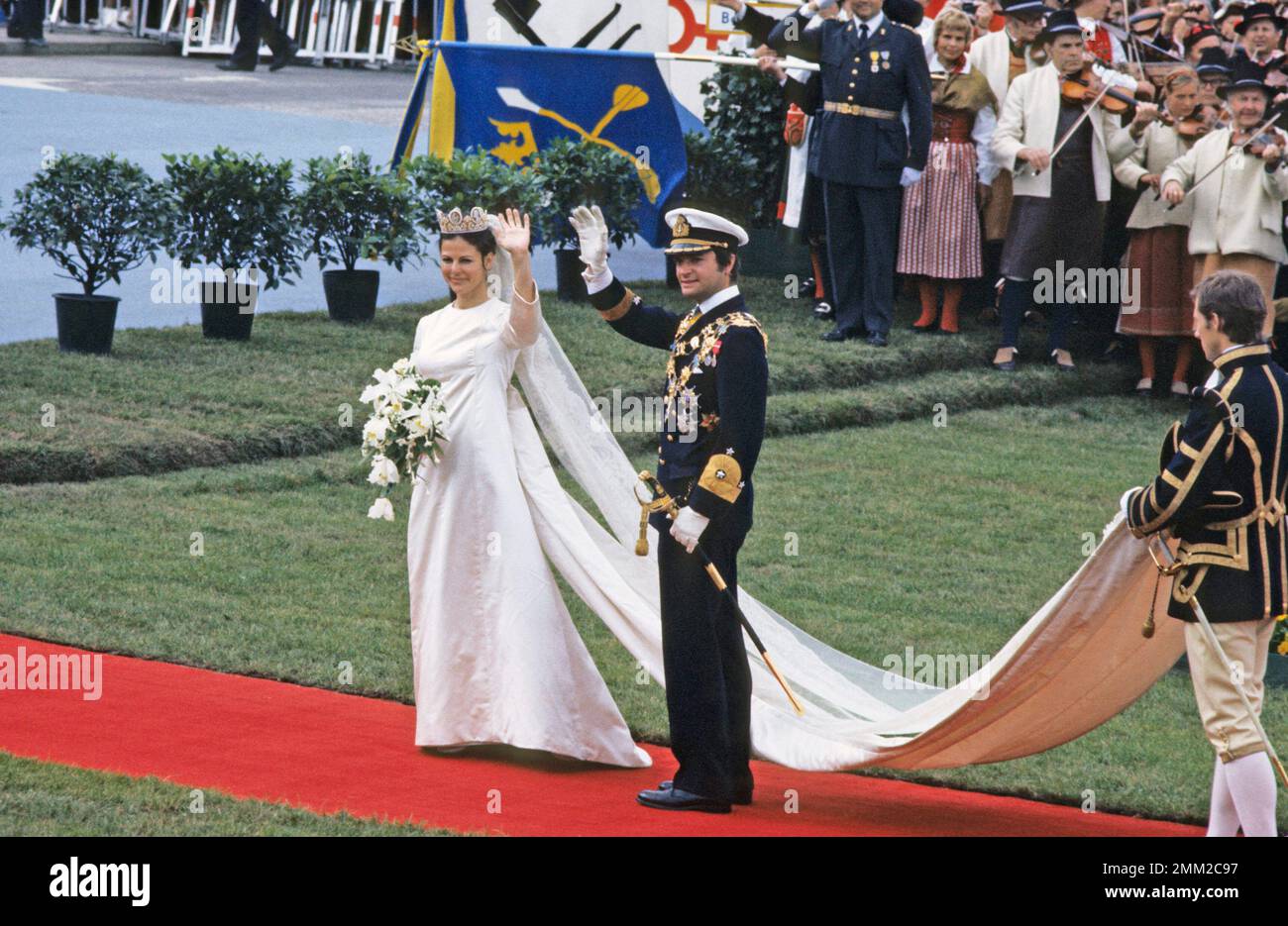 Wedding of Carl XVI Gustaf and Silvia Sommerlath. Carl XVI Gustaf, King ...