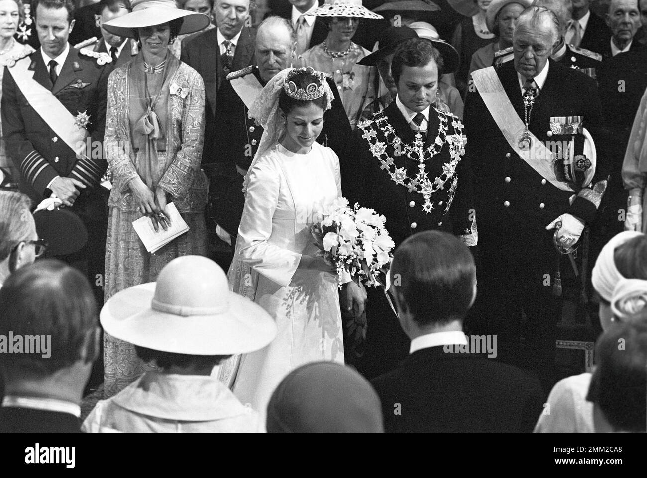 Wedding of Carl XVI Gustaf and Silvia Sommerlath. Carl XVI Gustaf, King ...