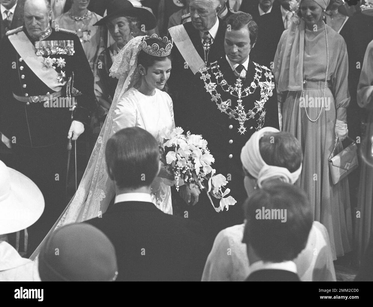 Wedding of Carl XVI Gustaf and Silvia Sommerlath. Carl XVI Gustaf, King ...