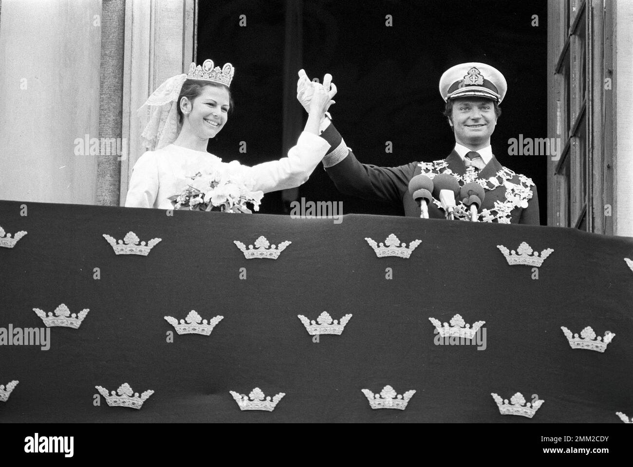 Wedding of Carl XVI Gustaf and Silvia Sommerlath. Carl XVI Gustaf, King of Sweden. Born 30 april ...