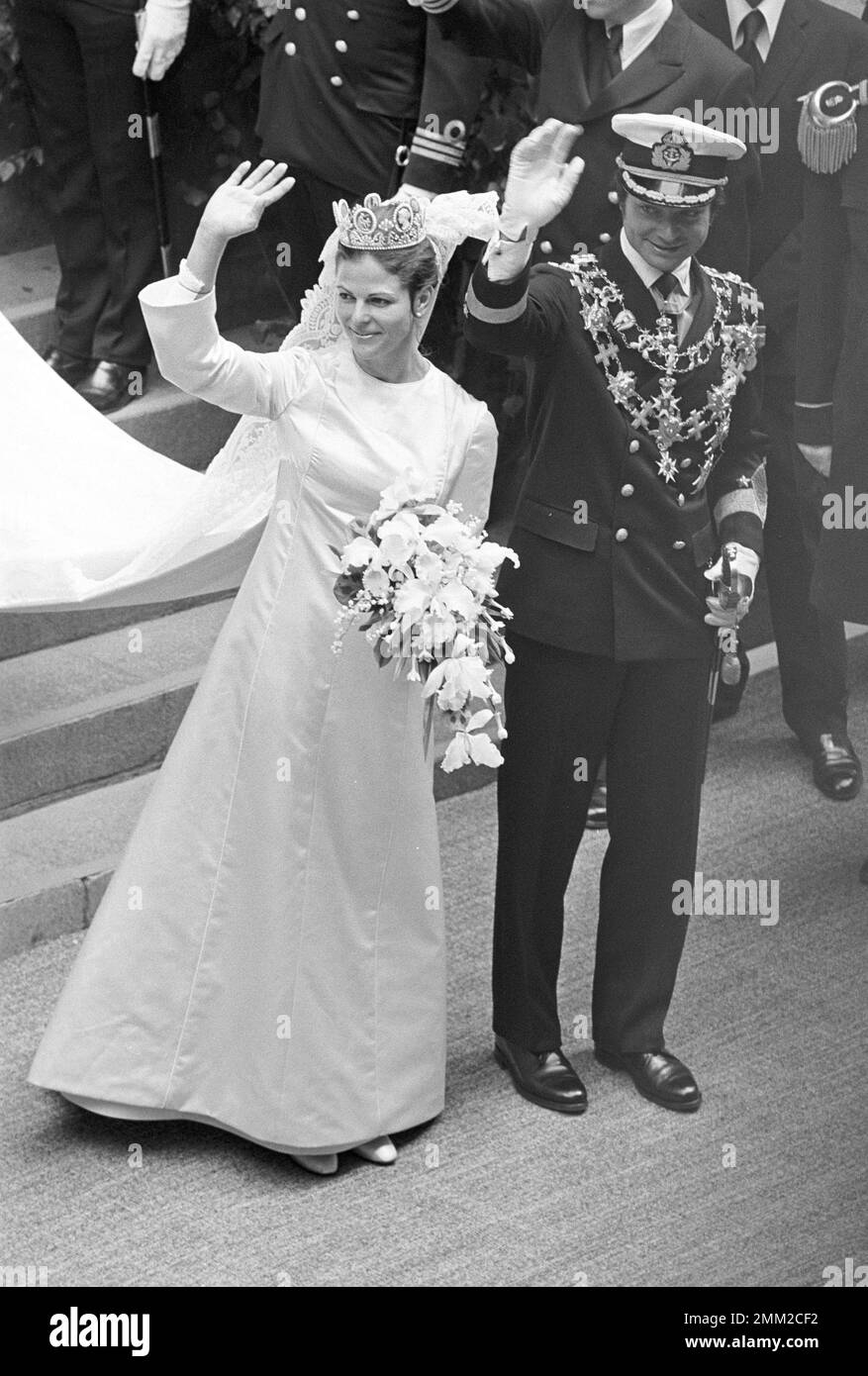 Wedding of Carl XVI Gustaf and Silvia Sommerlath. Carl XVI Gustaf, King ...