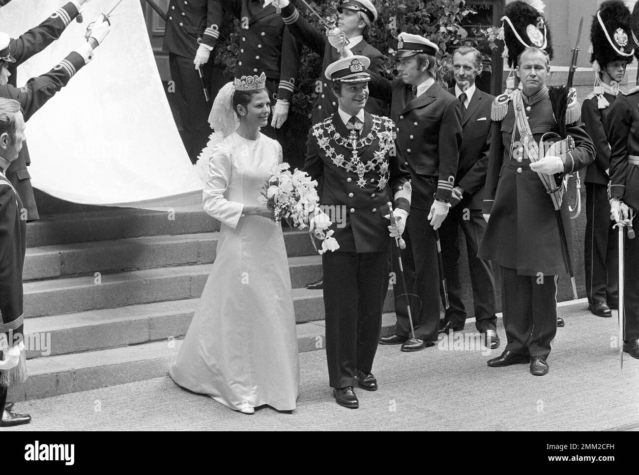Wedding of Carl XVI Gustaf and Silvia Sommerlath. Carl XVI Gustaf, King ...