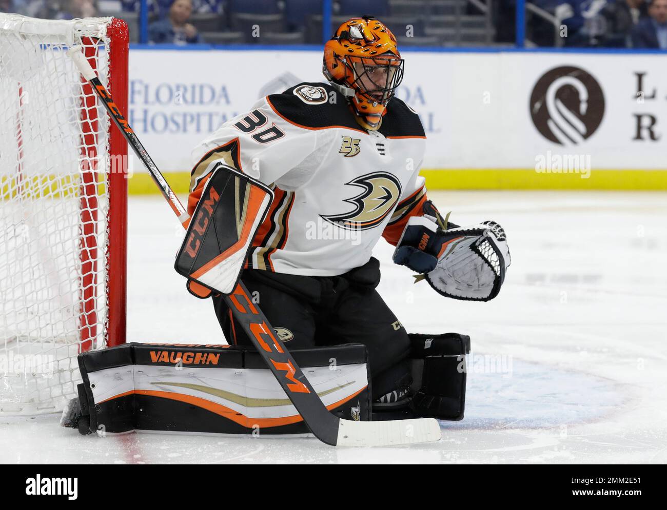 Anaheim Ducks goaltender Ryan Miller (30) during the second period of ...