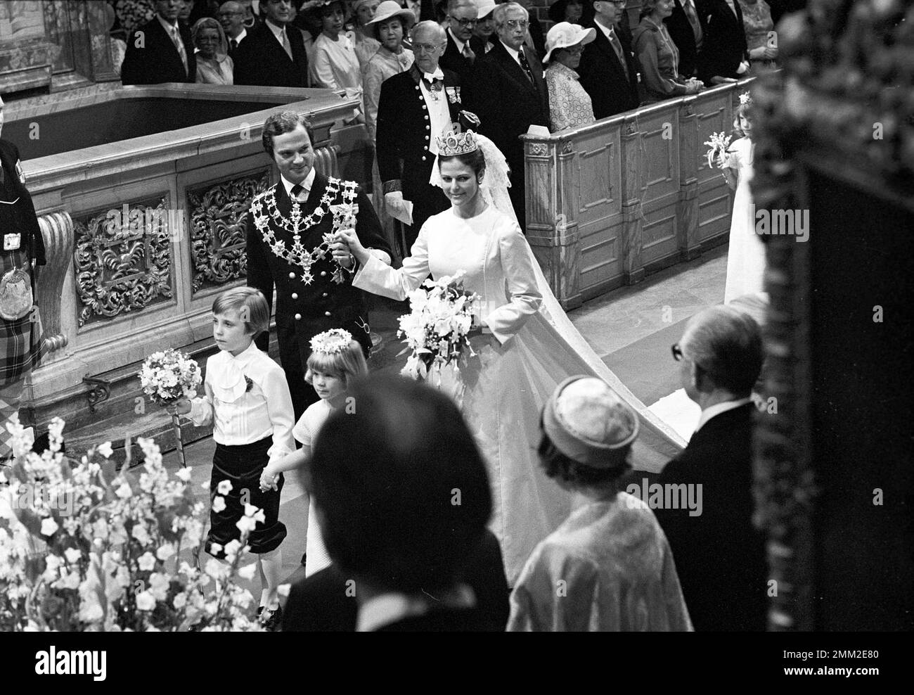 Wedding of Carl XVI Gustaf and Silvia Sommerlath. Carl XVI Gustaf, King ...