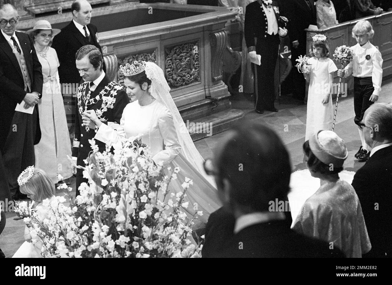 Wedding of Carl XVI Gustaf and Silvia Sommerlath. Carl XVI Gustaf, King ...
