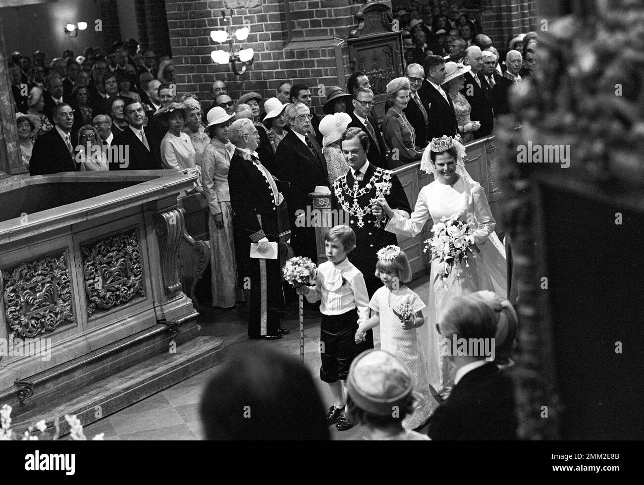 Wedding of Carl XVI Gustaf and Silvia Sommerlath. Carl XVI Gustaf, King ...