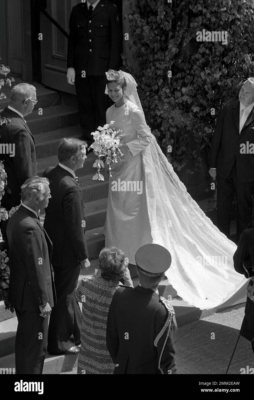 Wedding of Carl XVI Gustaf and Silvia Sommerlath. Carl XVI Gustaf, King ...