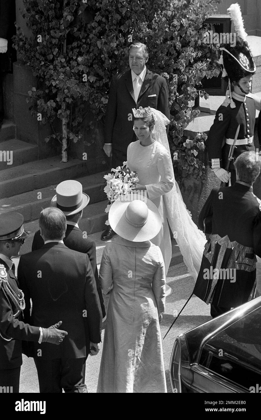 Wedding of Carl XVI Gustaf and Silvia Sommerlath. Carl XVI Gustaf, King ...