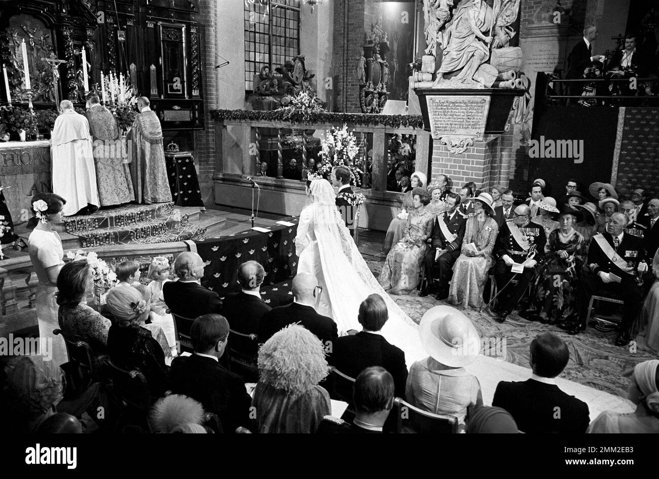 Wedding of Carl XVI Gustaf and Silvia Sommerlath. Carl XVI Gustaf, King ...