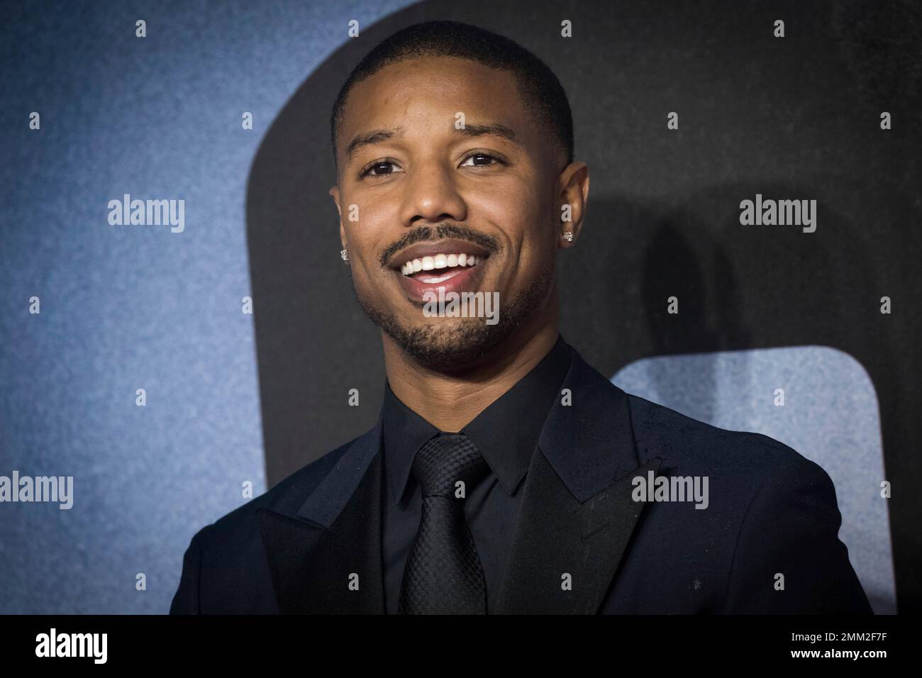 Actor Michael B. Jordan poses for photographers upon arrival at the ...