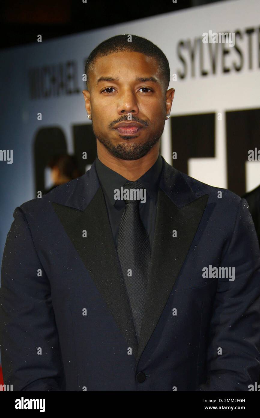 Michael B. Jordan poses for photographers upon arrival at the premiere ...