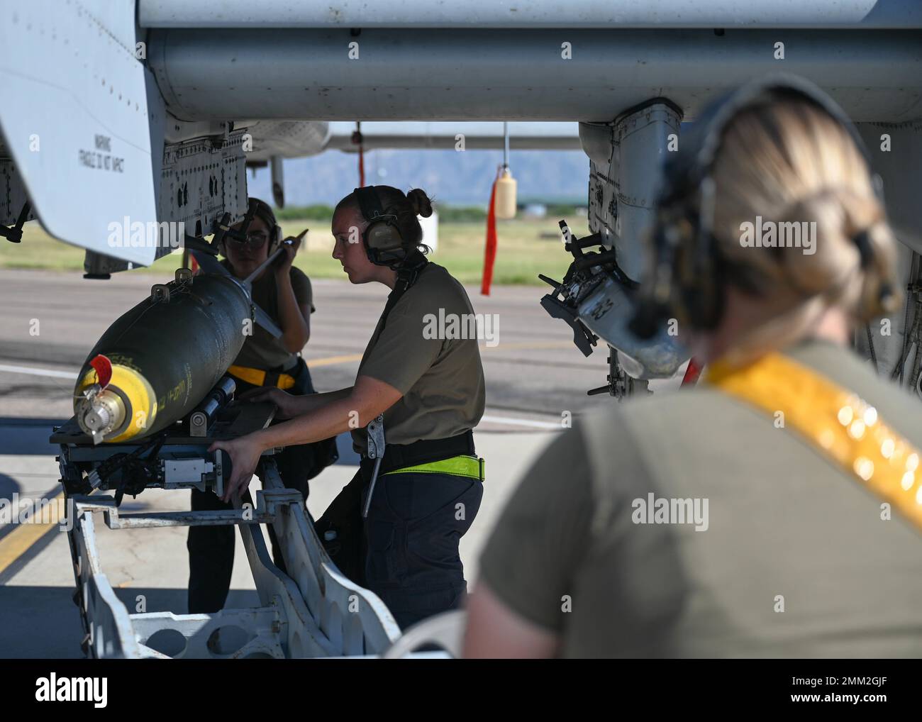 357th Fighter Generation Squadron weapons armament technicians, (left ...
