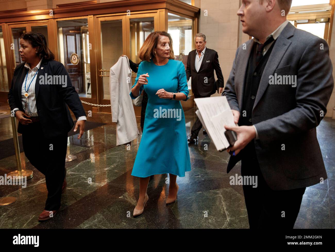 House Minority Leader Nancy Pelosi, D-Calif., arrives at Longworth ...