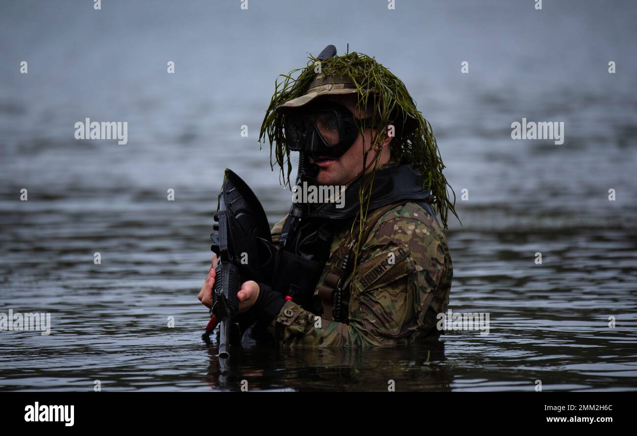A Reserve Citizen Airman from the 304th Rescue Squadron approaches the ...