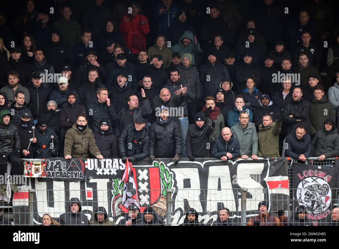 ROTTERDAM - Ajax supporters during the Dutch premier league match ...