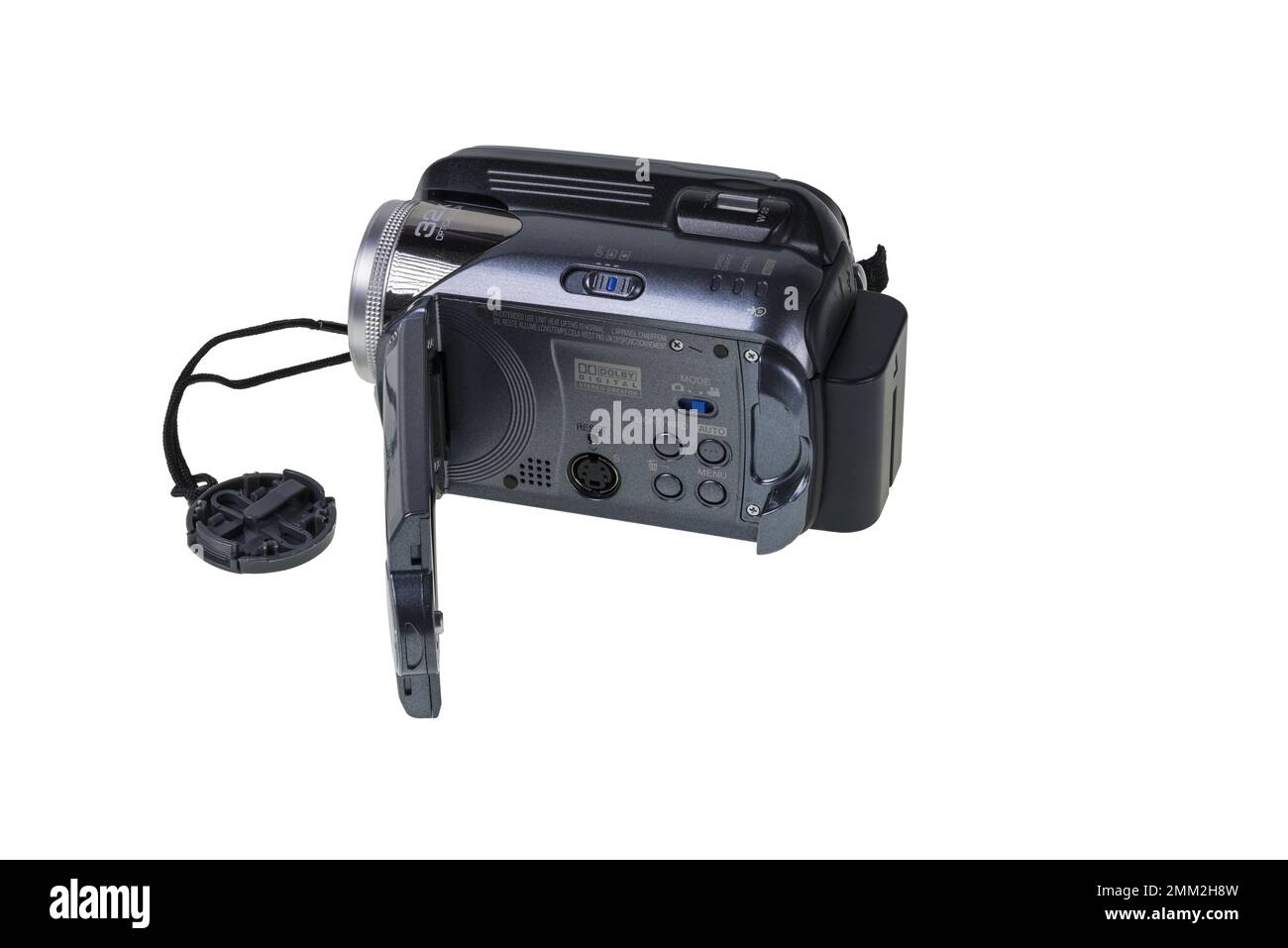 Close up view of JVC video camera isolated on white background. Sweden ...