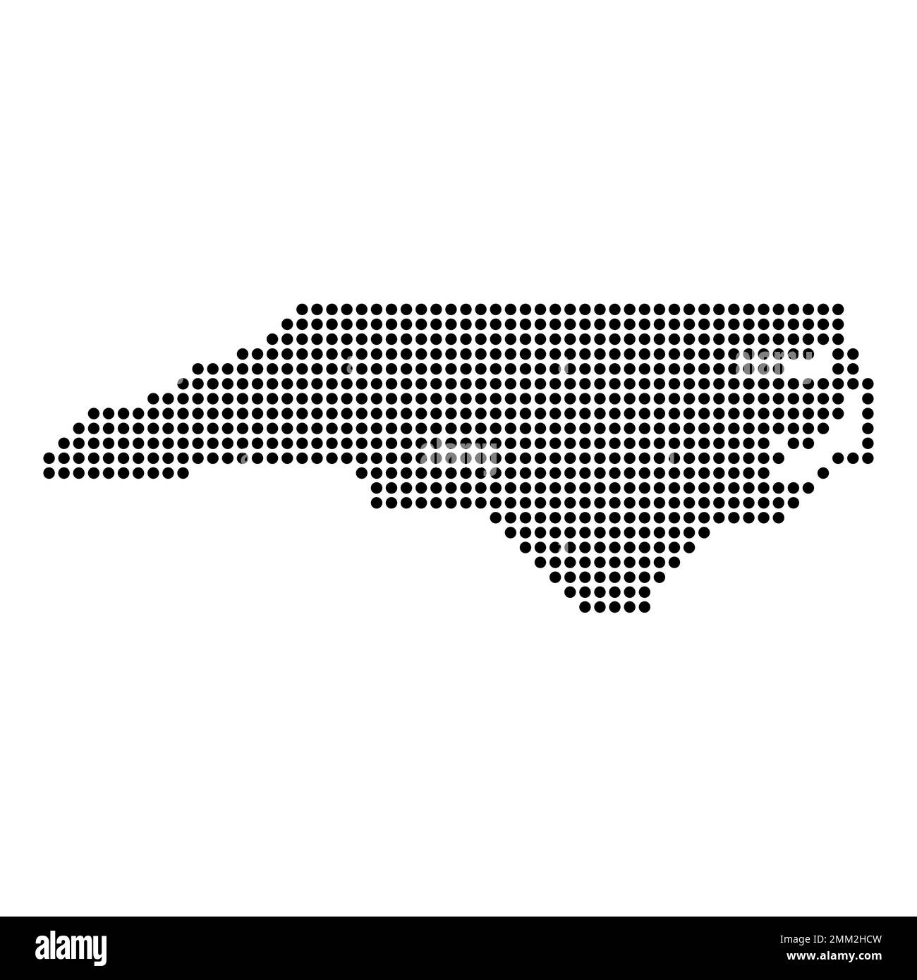 North Carolina map shape, united states of america. Flat concept symbol ...