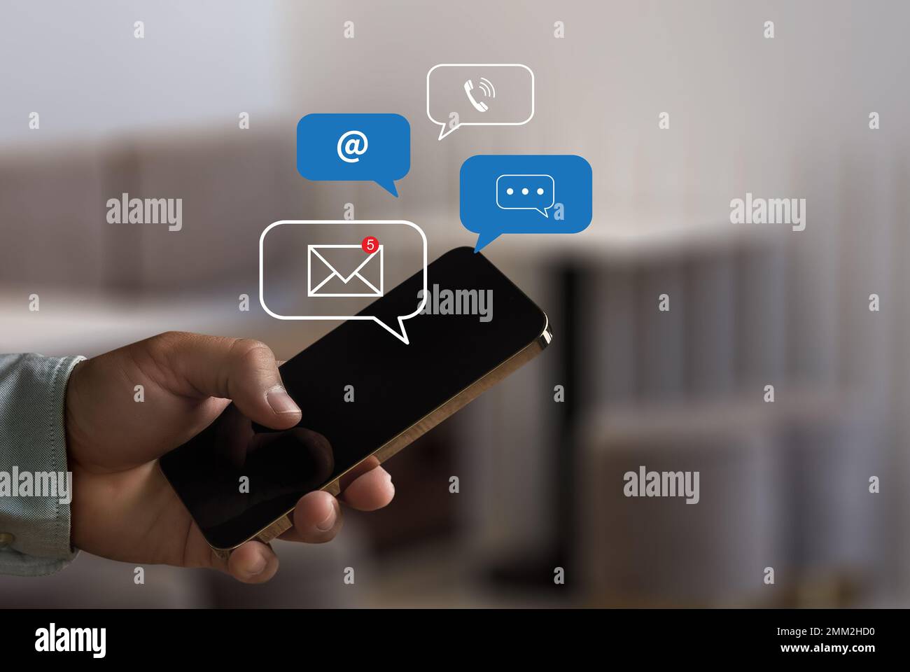 Mail Communication Connection message to mailing contacts phone Global ...