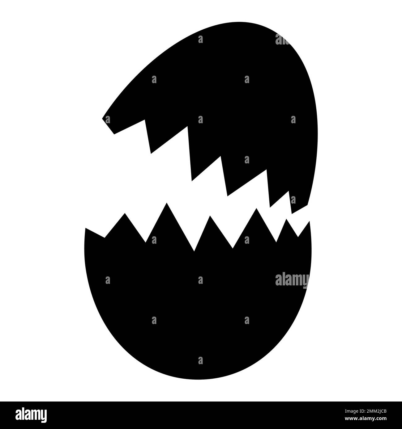 Broken Egg icon, shell easter symbol, healthy nature food, vector ...