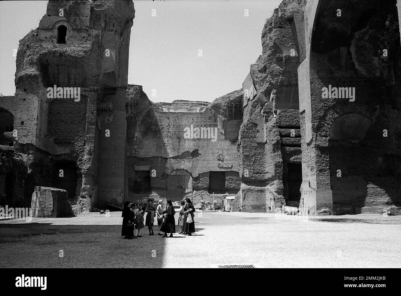 Caracalla hot springs, Rome, Italy, 1975 Stock Photo - Alamy
