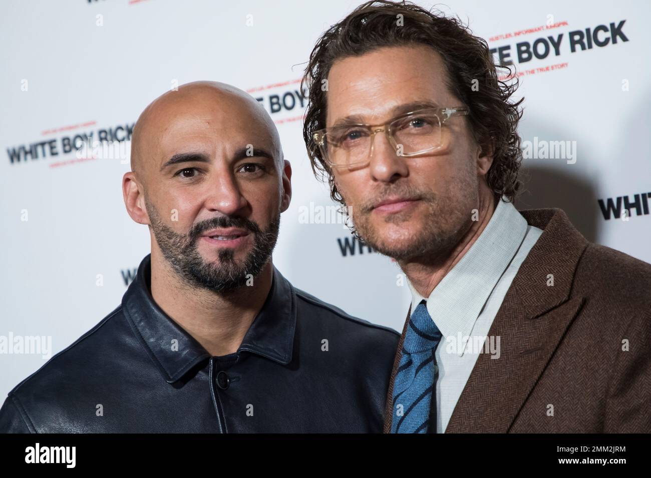 Actor Matthew McConaughey, right, and director Yann Demange pose for ...