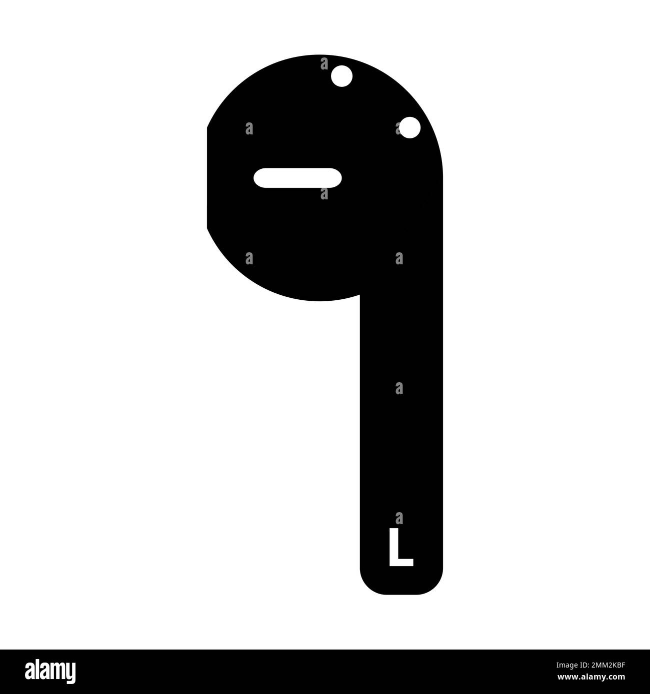 Earphones music flat icon, sound technology device sign, web audio ...