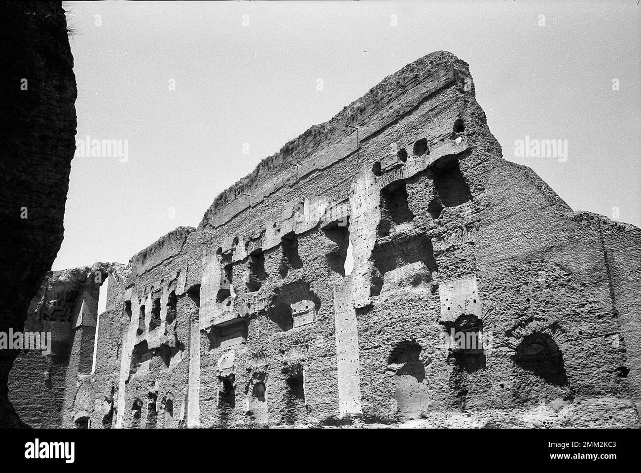 Caracalla hot springs, Rome, Italy, 1975 Stock Photo - Alamy