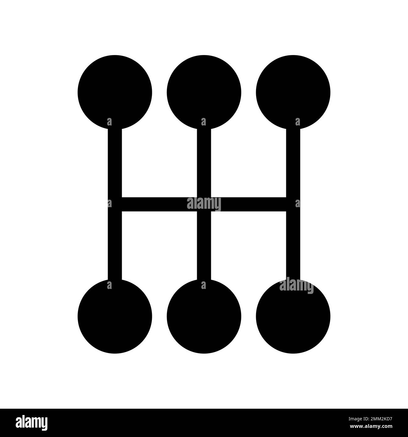 Handle Car Manual Shift Lever Icon Vehicle Gear Technology Vector