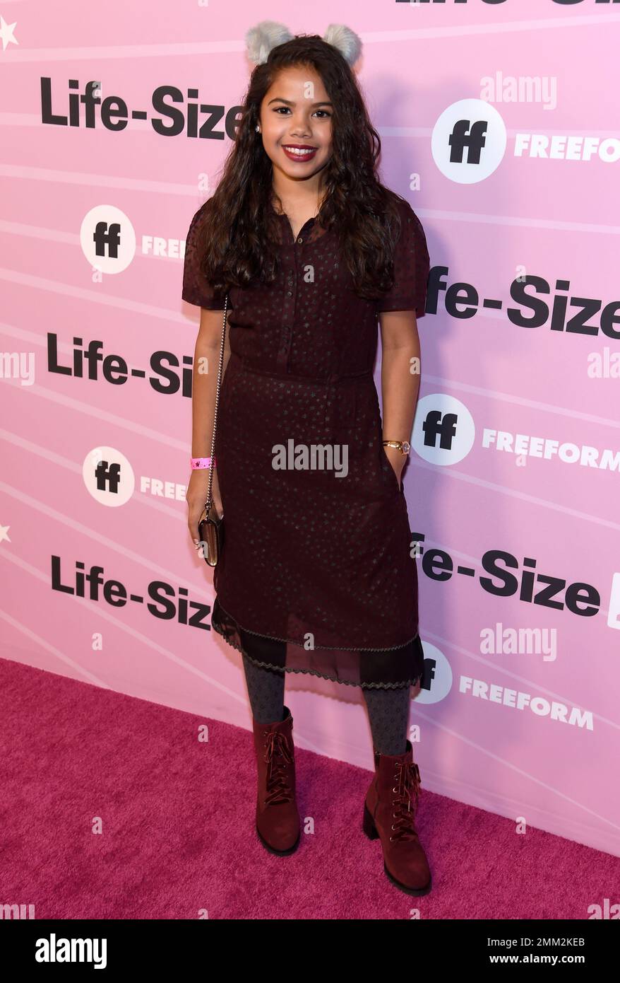 Alison Fernandez arrives at the world premiere of "Life-Size 2" at the ...