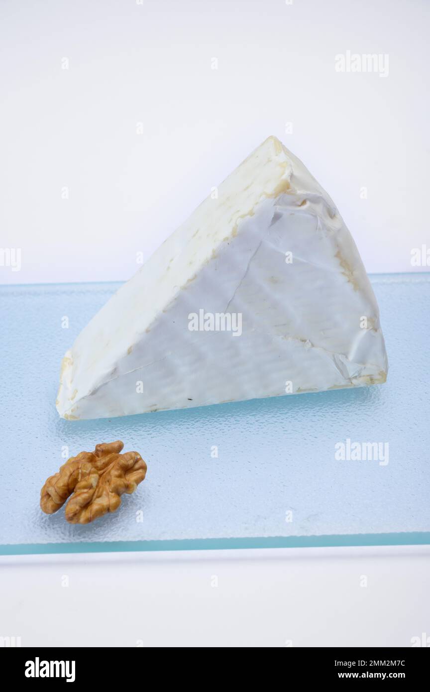 Cheese collection, French brie de Meaux cheese from Seine-et-Marne ...