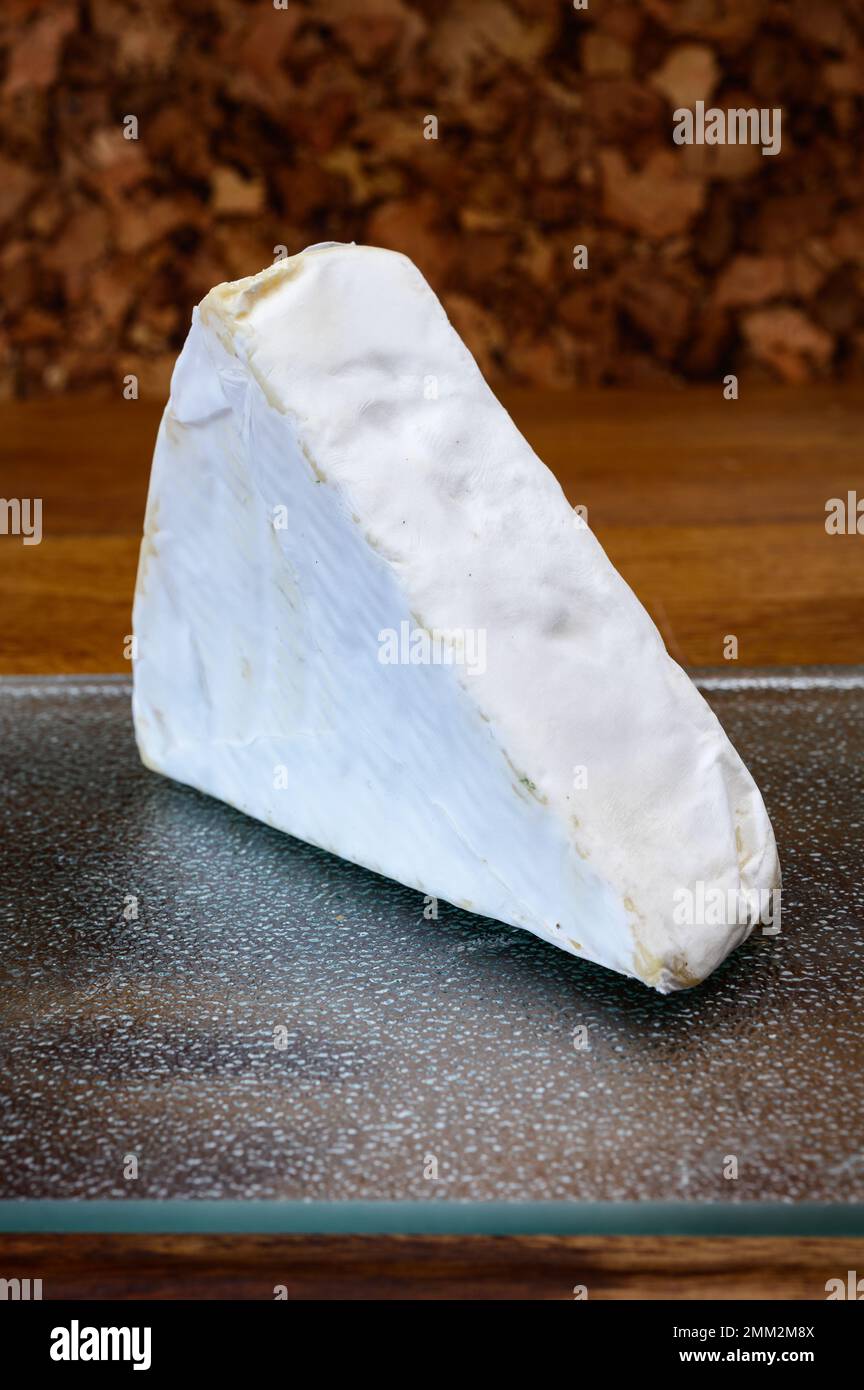 Cheese collection, French brie de Meaux cheese from Seine-et-Marne ...