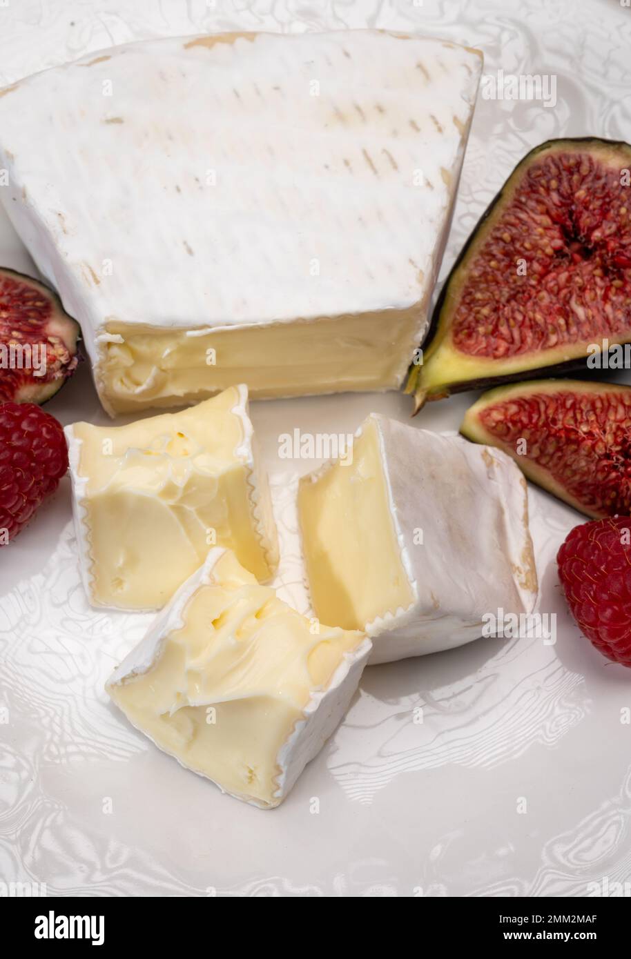 Cheese collection, French brie de Meaux cheese from Seine-et-Marne ...