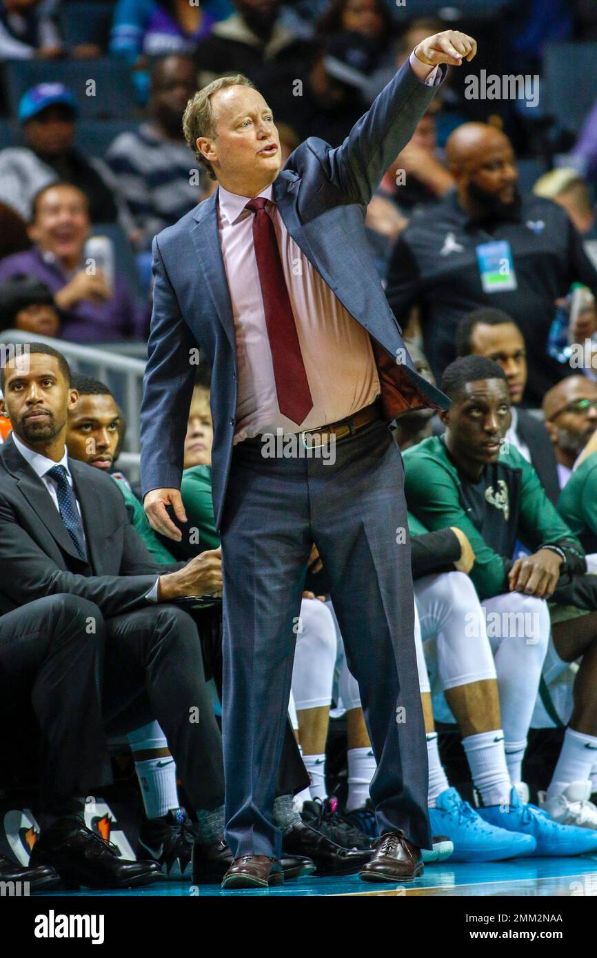 Milwaukee Bucks head coach Mike Budenholzer directs his team as they ...