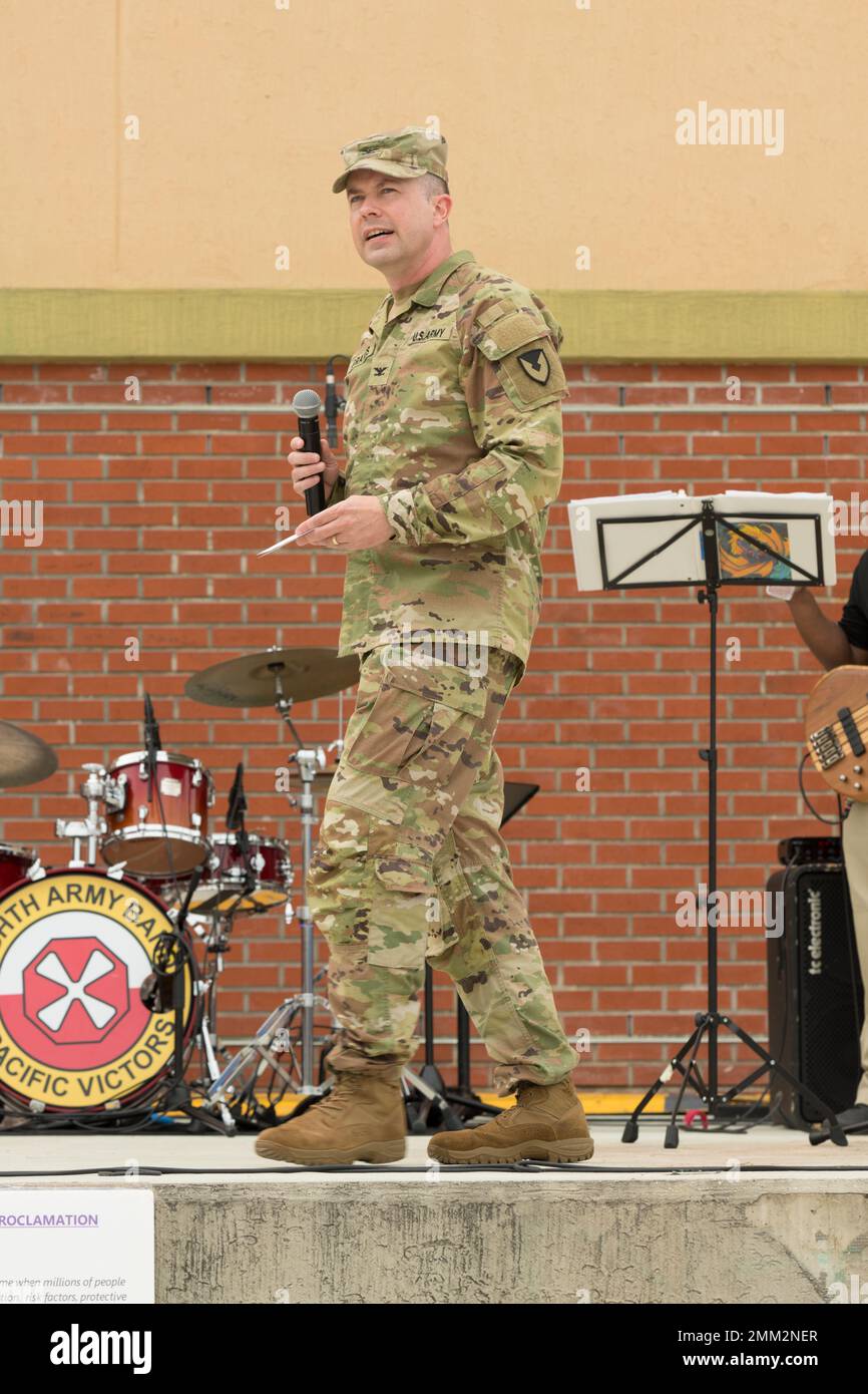 U.S. Army Col. Seth Graves, the U.S. Army Garrison Humphreys commander ...