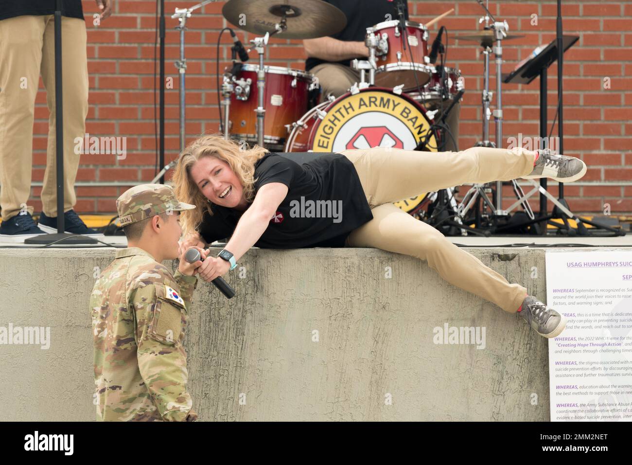 A Korean Augmentation to the United States Army (KATUSA) Soldier sings ...