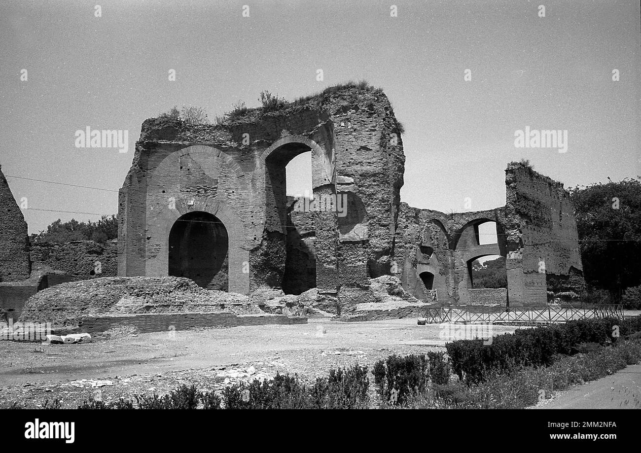 Caracalla hot springs, Rome, Italy, 1975 Stock Photo - Alamy
