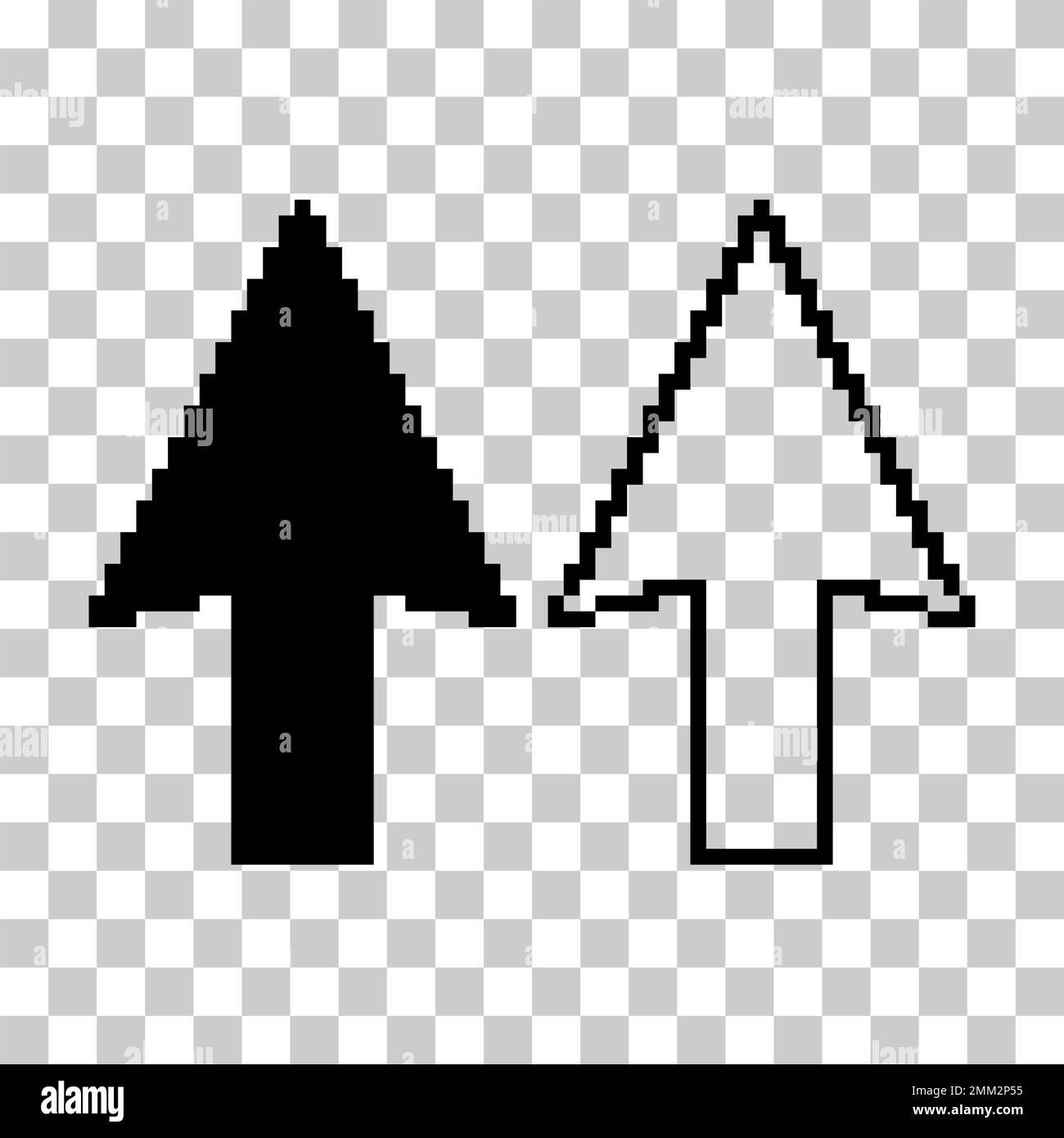Set of Arrow pixel icon, web cursor click mouse symbol, computer ... Set of Arrow pixel icon, web cursor click mouse symbol, computer ...