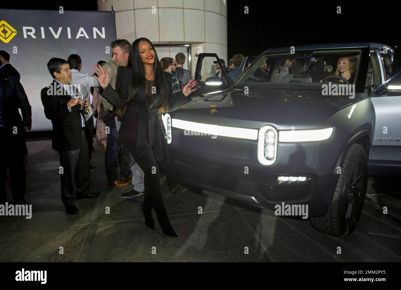 IMAGE DISTRIBUTED FOR RIVIAN - Rihanna poses for a photo during Rivian ...