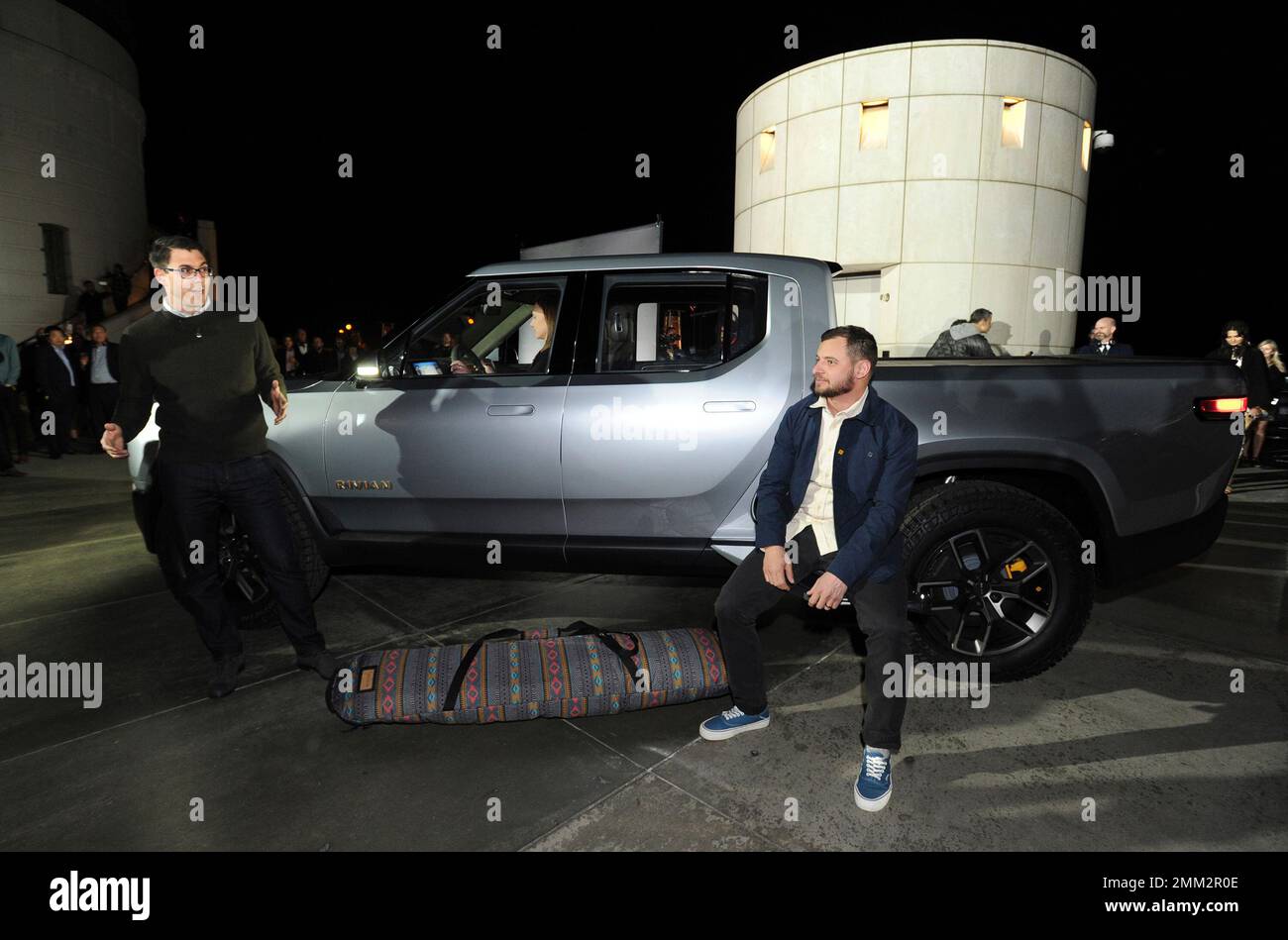 IMAGE DISTRIBUTED FOR RIVIAN - Rivian Founder and CEO RJ Scaringe, left ...