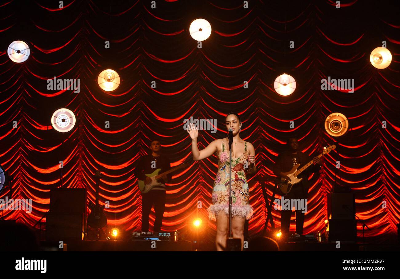 British singer-songwriter Jorja Smith performs at The Wiltern, Monday ...