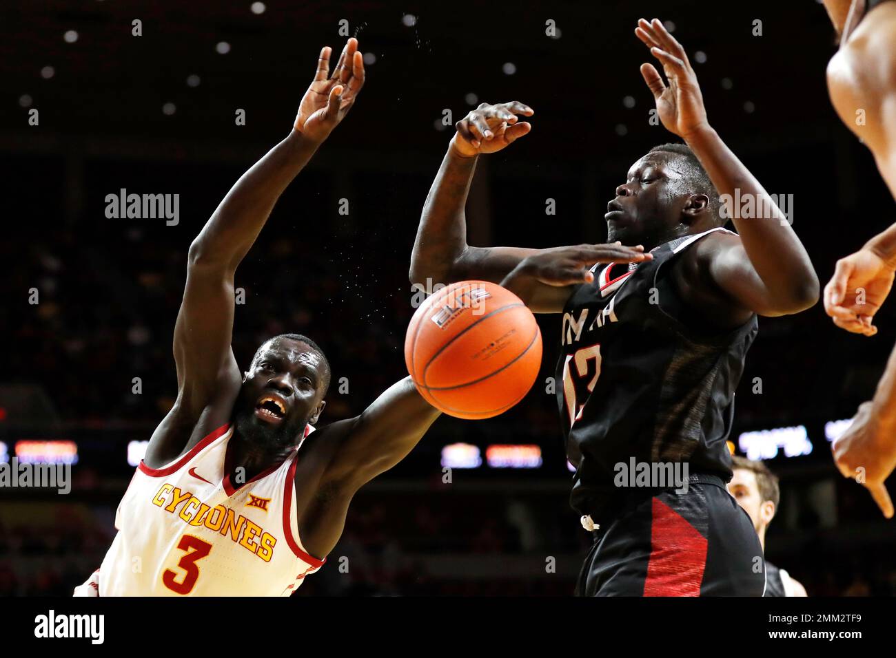 Iowa State guard Marial Shayok (3) loses the ball as he drives past ...
