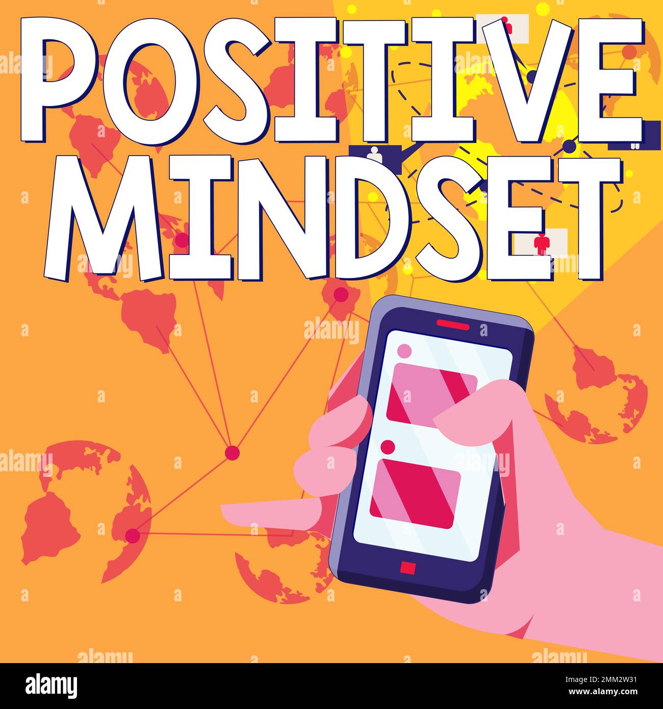 Handwriting text Positive Mindset. Business showcase mental and ...