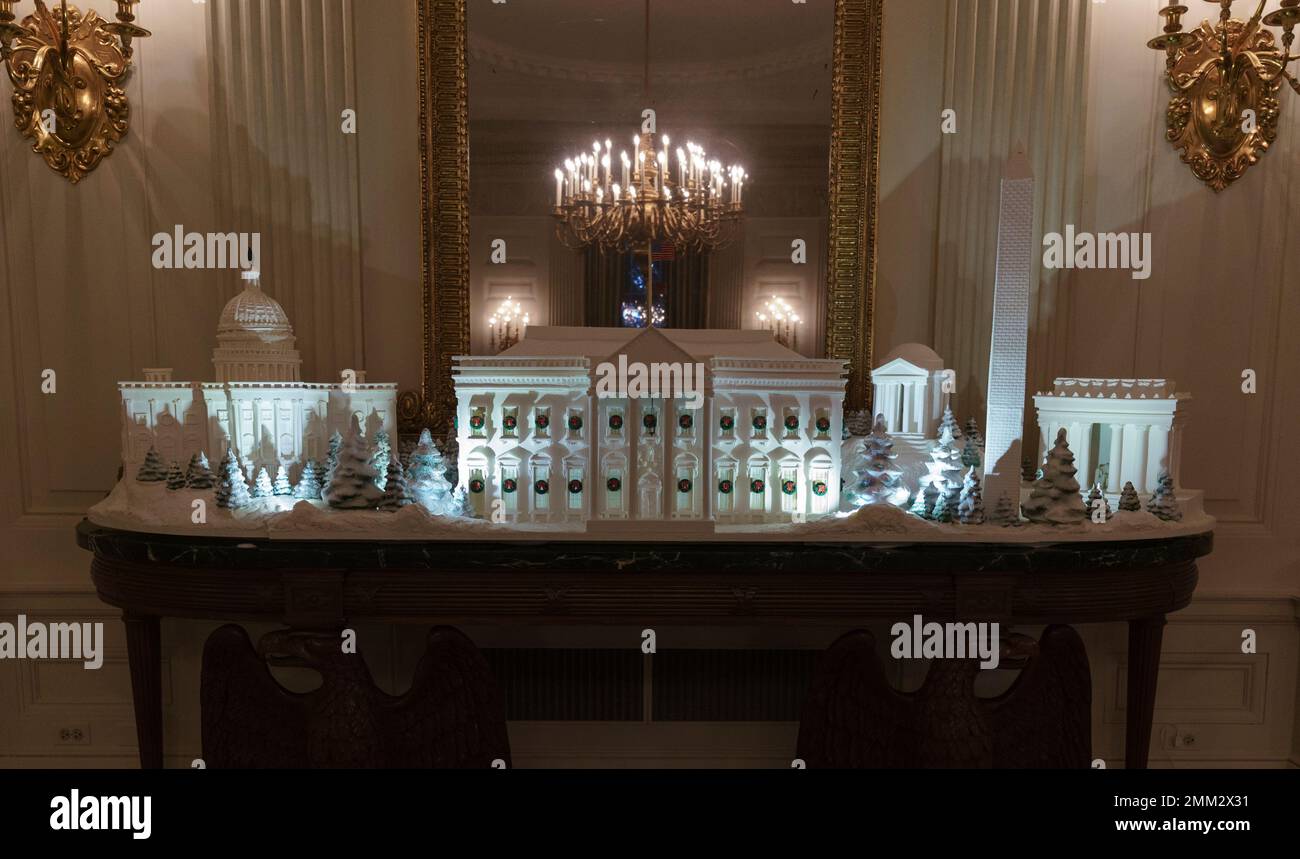 The gingerbread house, showcasing the full expanse of the National Mall ...