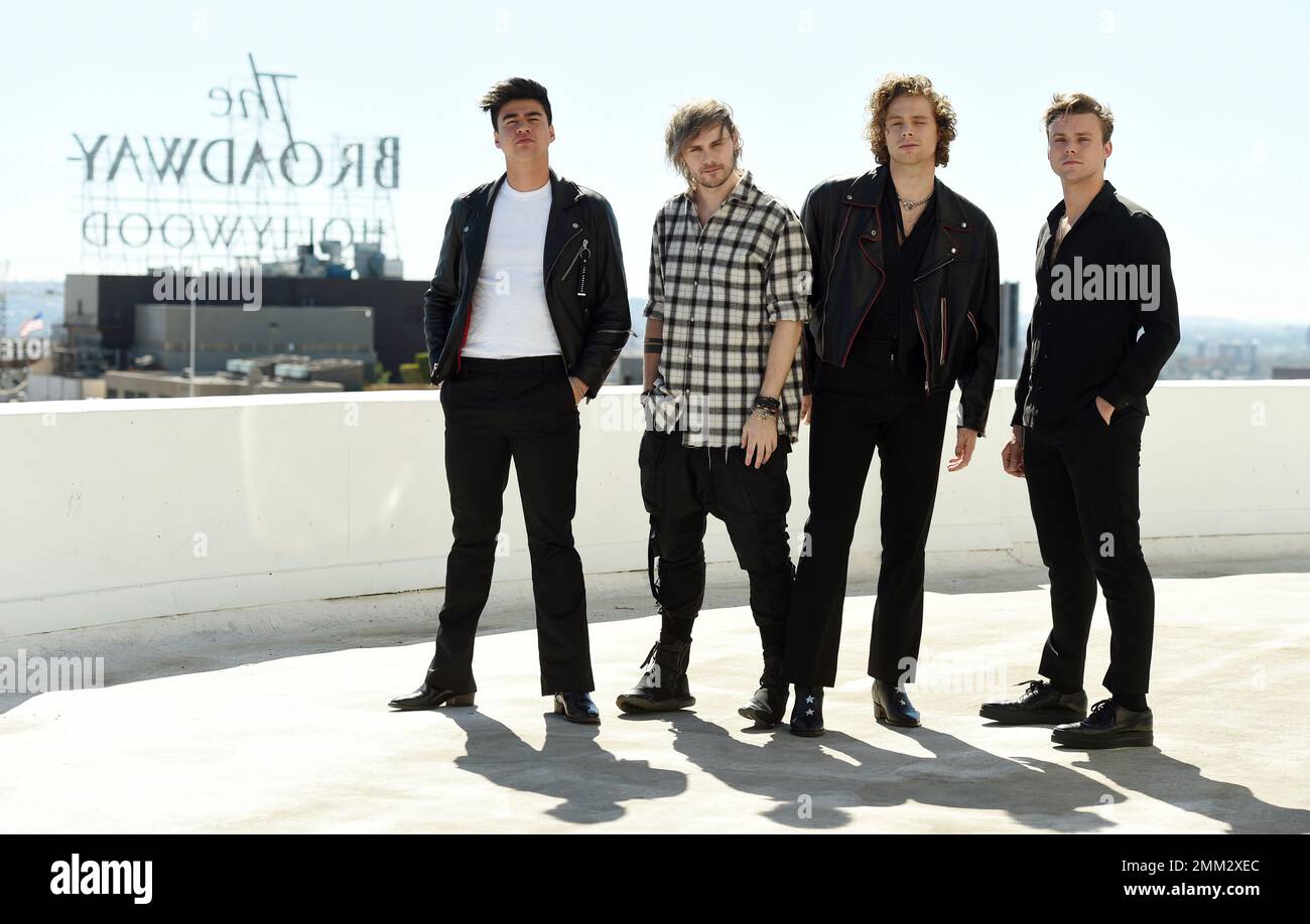 This Oct. 18, 2018 photo shows members of the band 5 Seconds of Summer ...