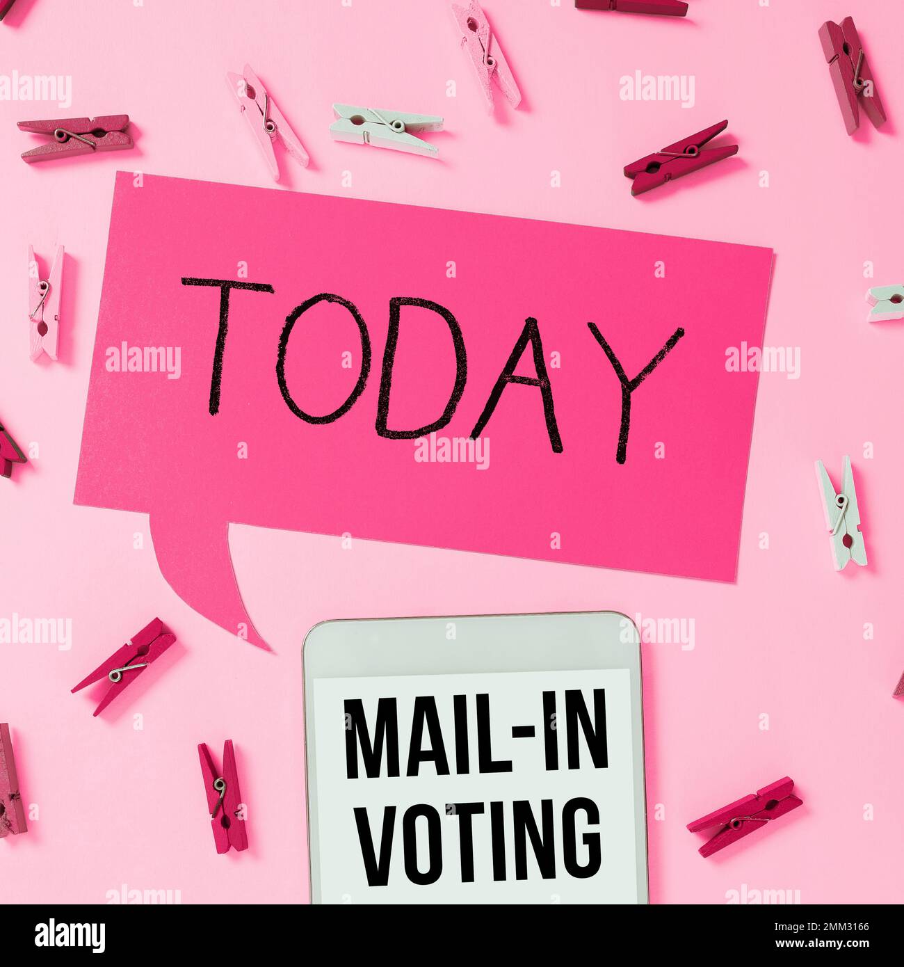 Text showing inspiration Mail In Voting. Conceptual photo voting in an ...
